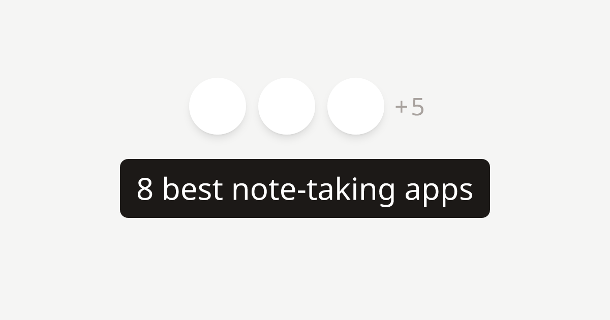 8 best note-taking apps